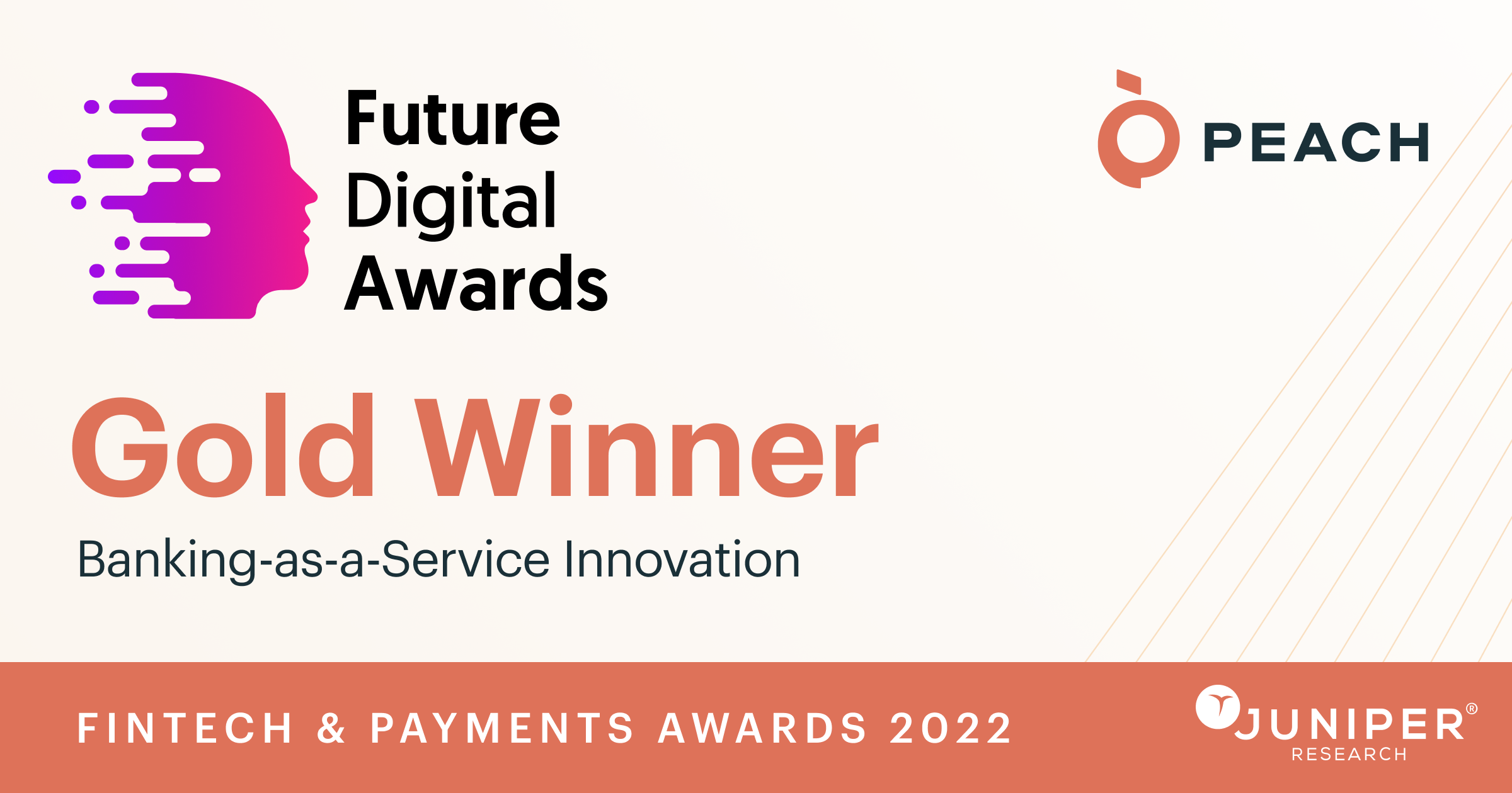 Peach selected as Future Digital Awards Gold Winner | Peach Peach selected as Future Digital Awards Gold Winner | Peach